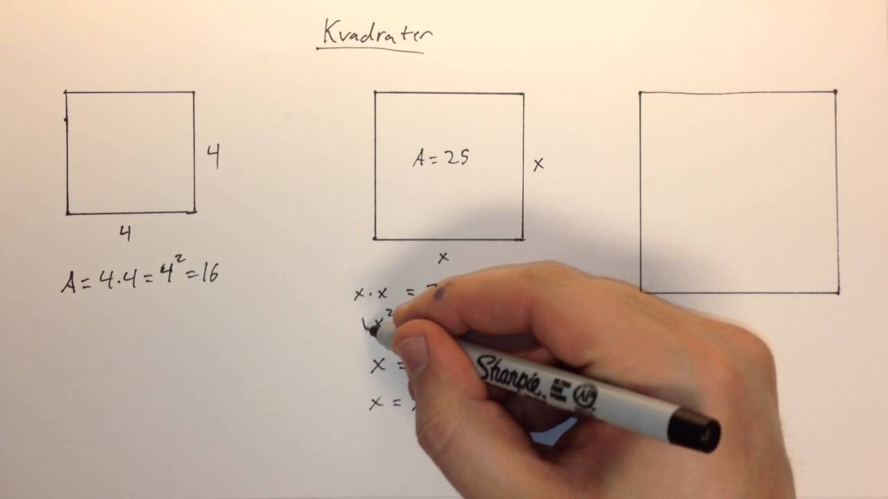 Geometri: Kvadrater - YouTube