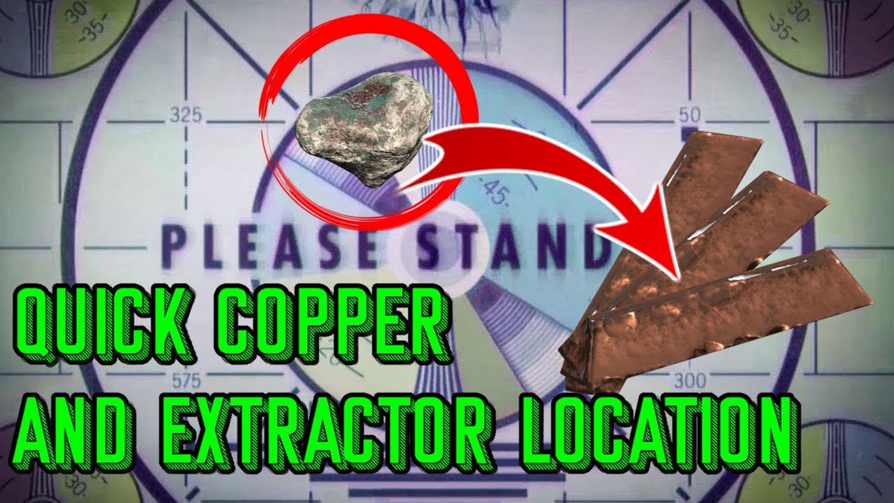 Fallout 76 Quick Copper and Copper extractor Location - YouTube