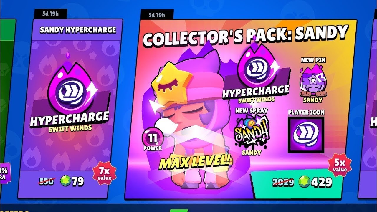 Unlocking the SANDY HYPERCHARGE BUNDLE!!! #brawlstars #supercell # ...