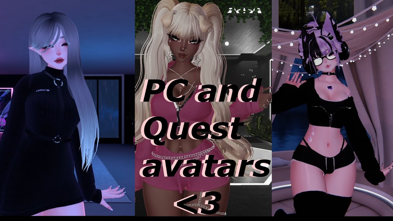 PUBLIC VRCHAT PC/QUEST AVATARS (pt.1?) - YouTube