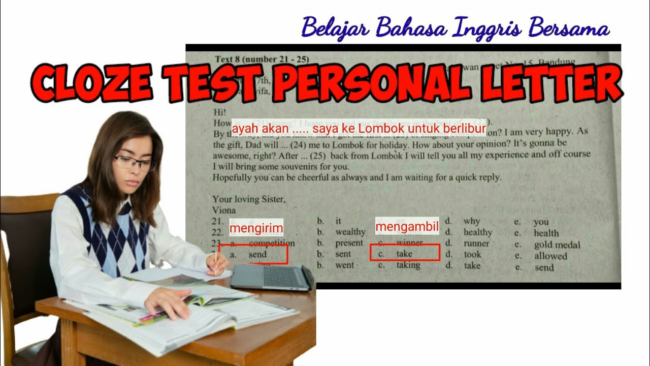 Close Test Personal Letter Kelas 11 SMA - YouTube