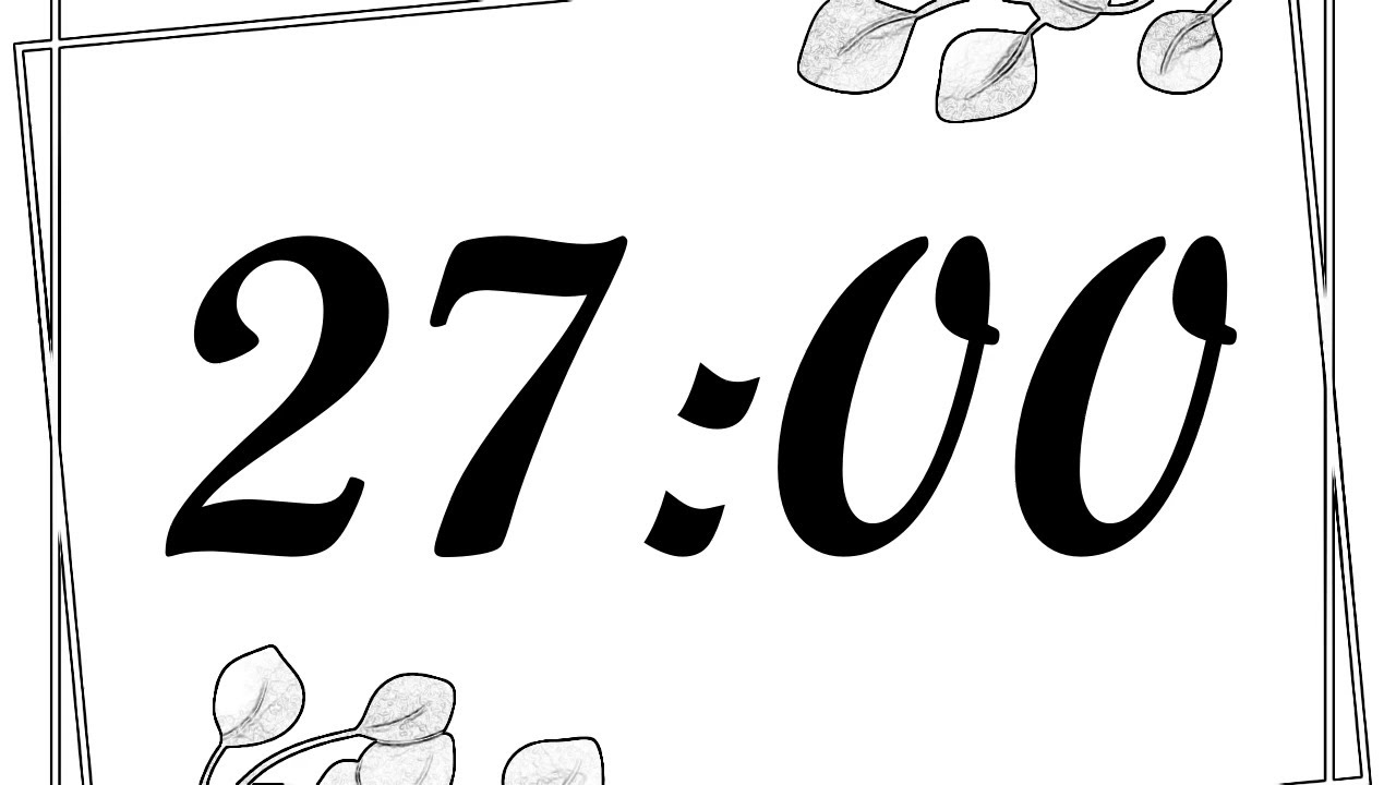 27 Minute Timer | 1620 Second Timer | 27 Minute Countdown with Music ...