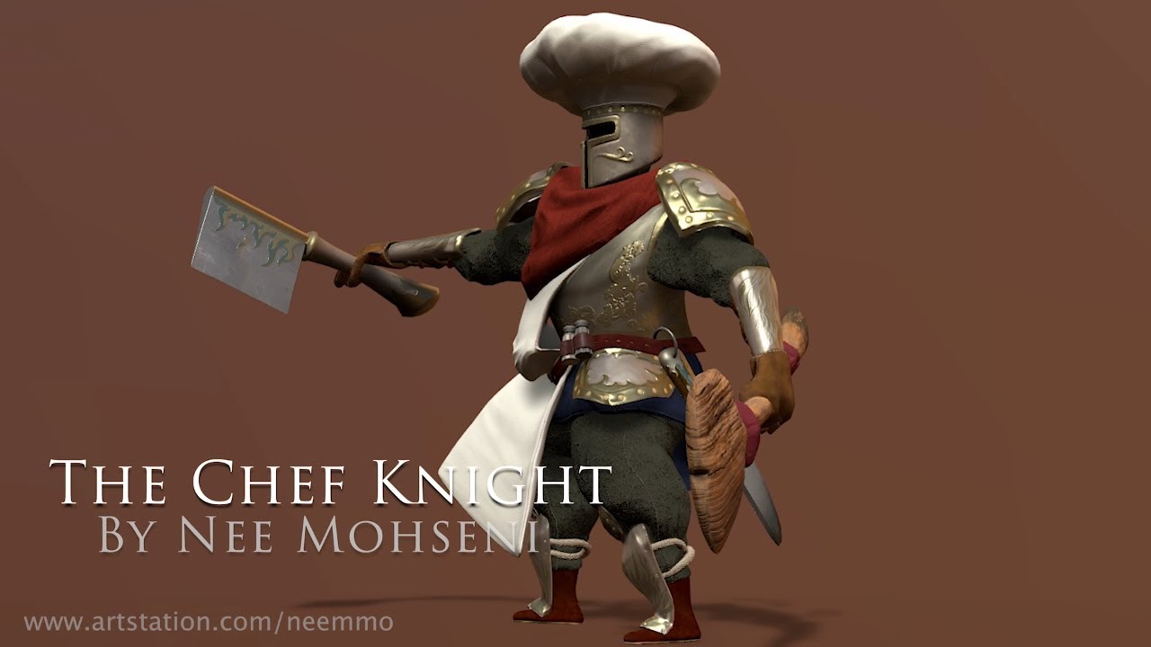 Chef Knight - Character Art Overview - YouTube