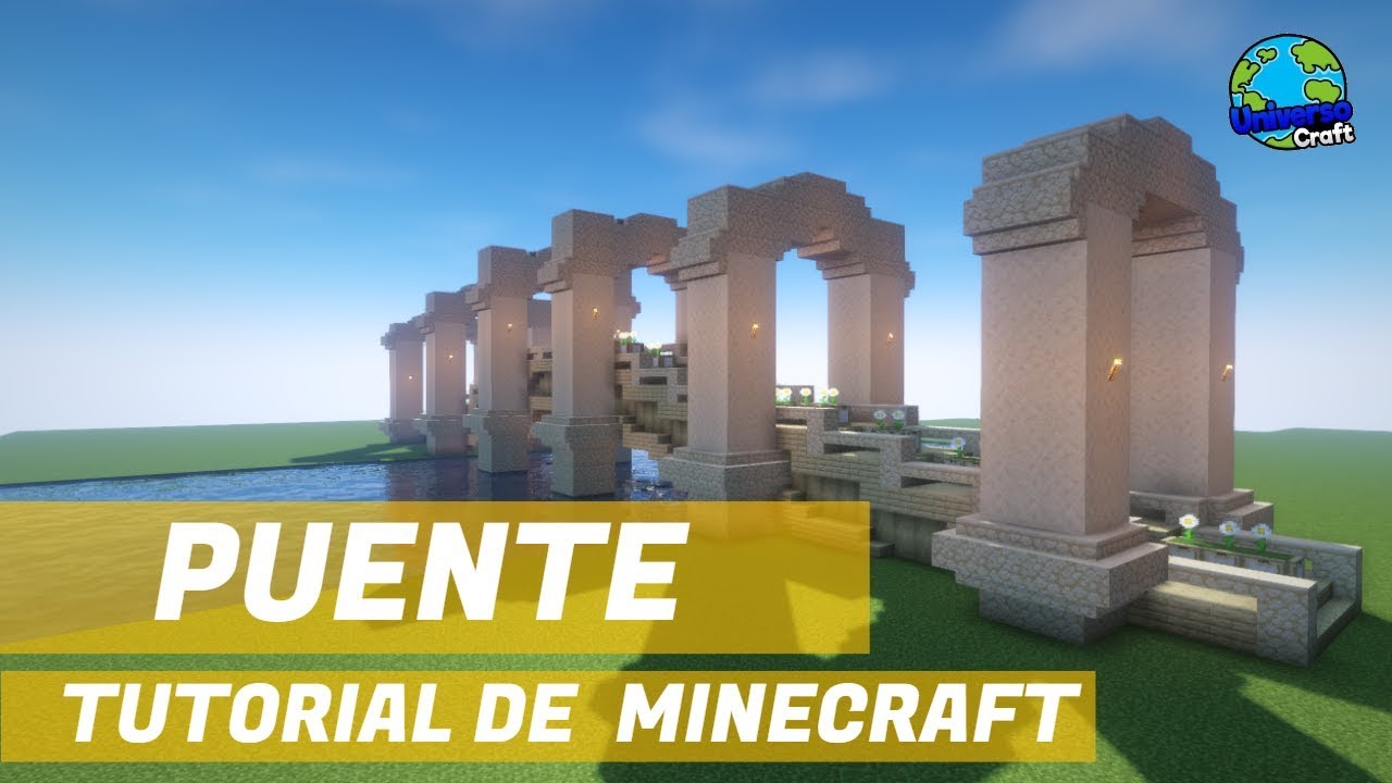 Como construir un PUENTE fácil en MINECRAFT 🌉 - UniversoCraft - YouTube