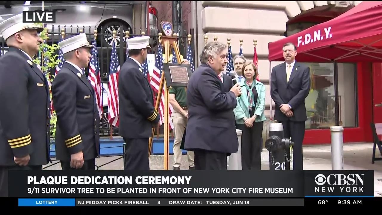 9/11 Survivor Tree Dedication Ceremony - YouTube