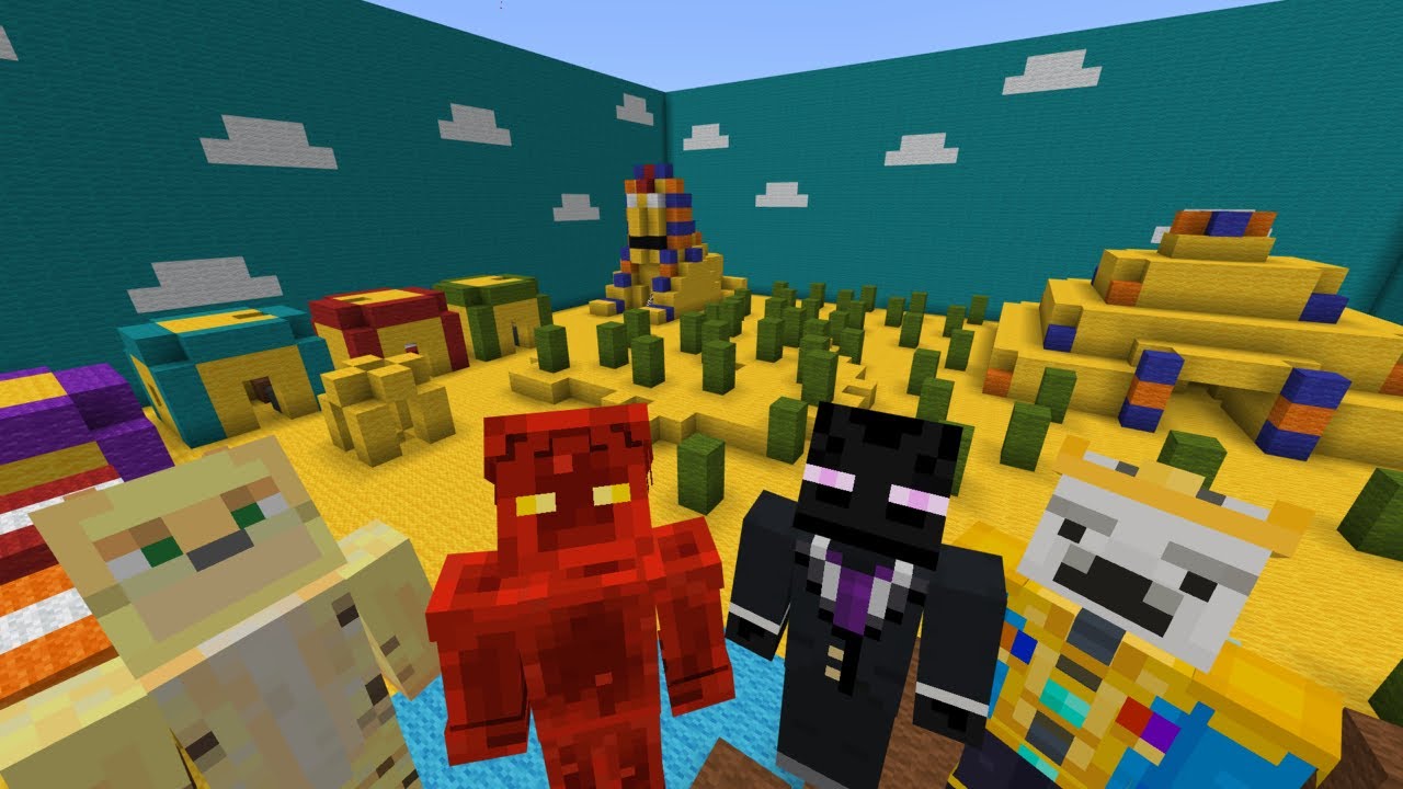 Minecraft - Hide and Seek - Desert (Wool World) - YouTube