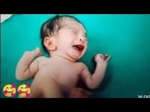 New bron baby very cry first time milk feed ️ adorable little baby very ...