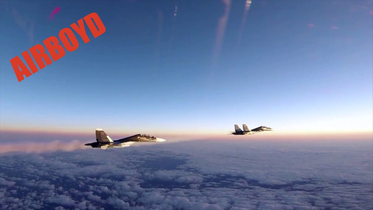 U.S. F-15's Intercept Russian Su-30 Flankers - YouTube