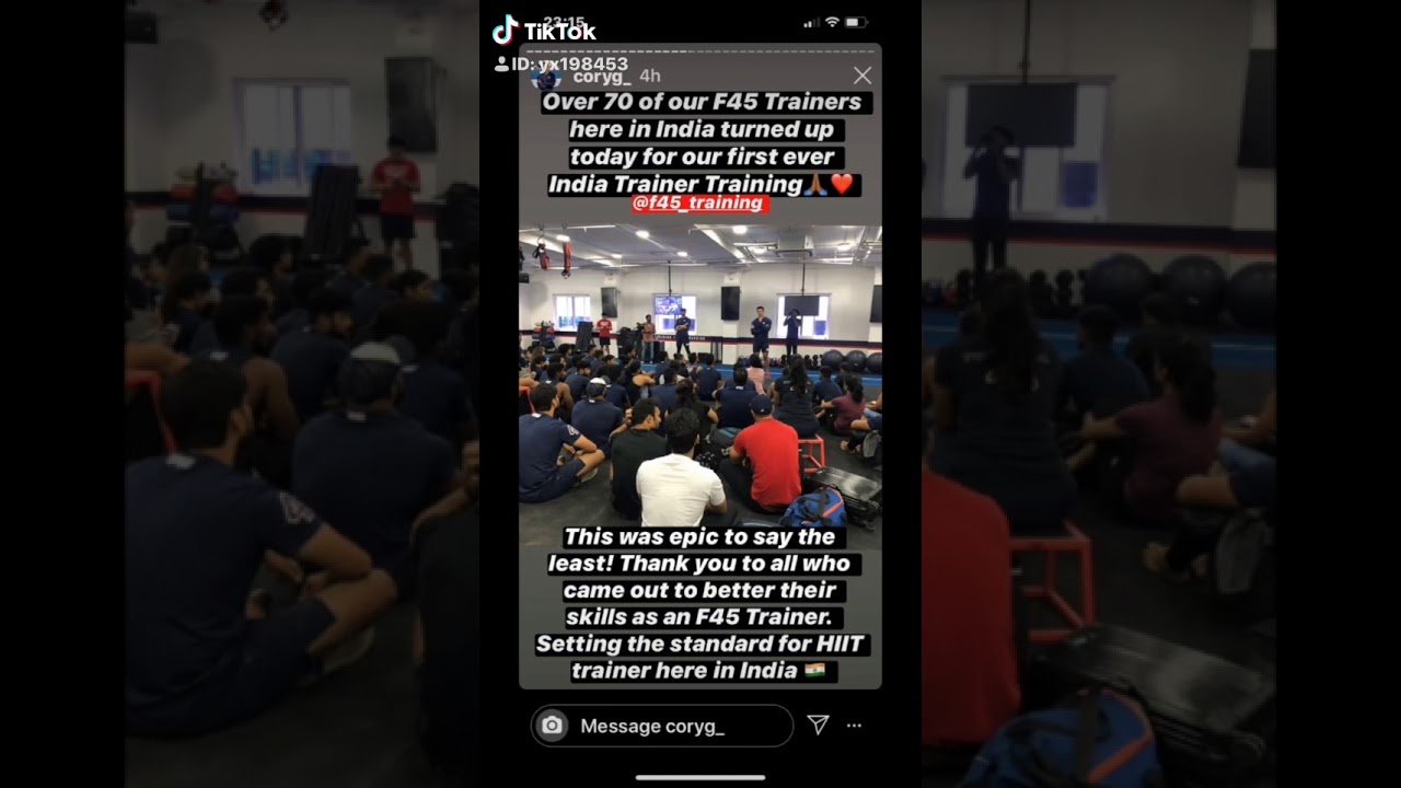 F45 track in India. First time !! - YouTube