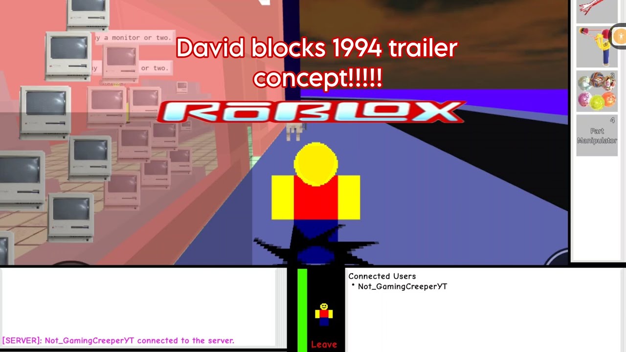 Roblox 1994 (David Blocks 1994) Trailer Concept [100 Sub Special ...