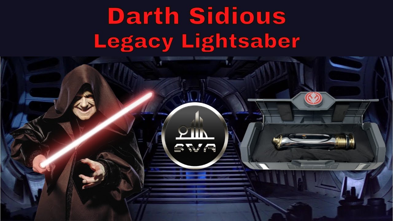 Darth Sidious legacy lightsaber review - YouTube