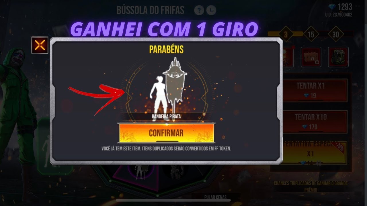 SAIBA COMO PEGAR O BANDEIRÃO FACIL NO FREE FIRE - YouTube
