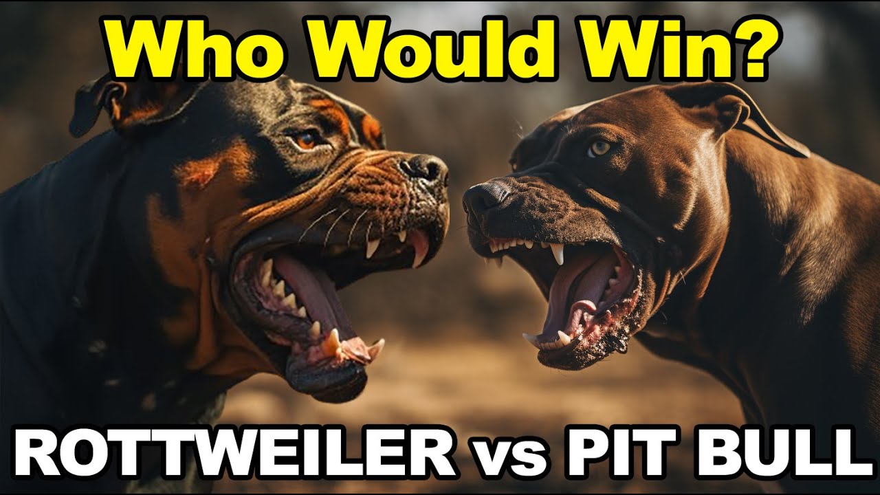 PIT BULL vs ROTTWEILER Compare | Which dog breed is better? - YouTube