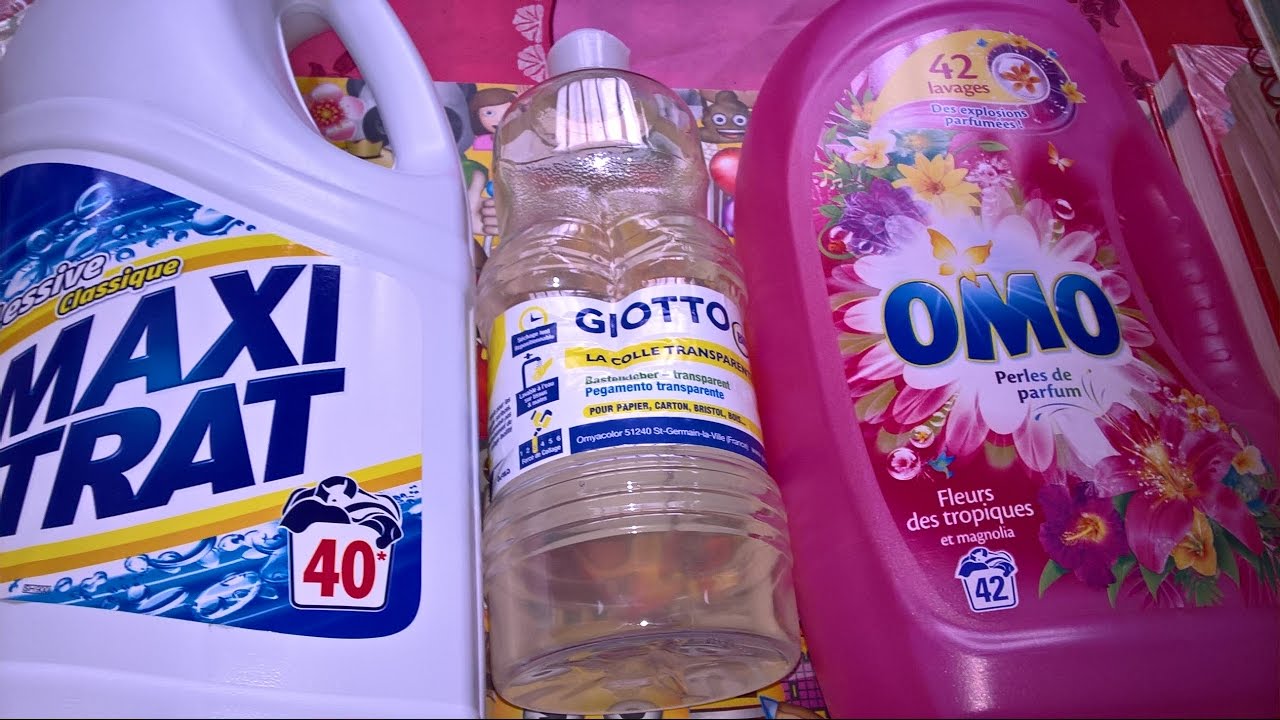 SLIME TEST DE 2 NOUVELLES LESSIVES - YouTube