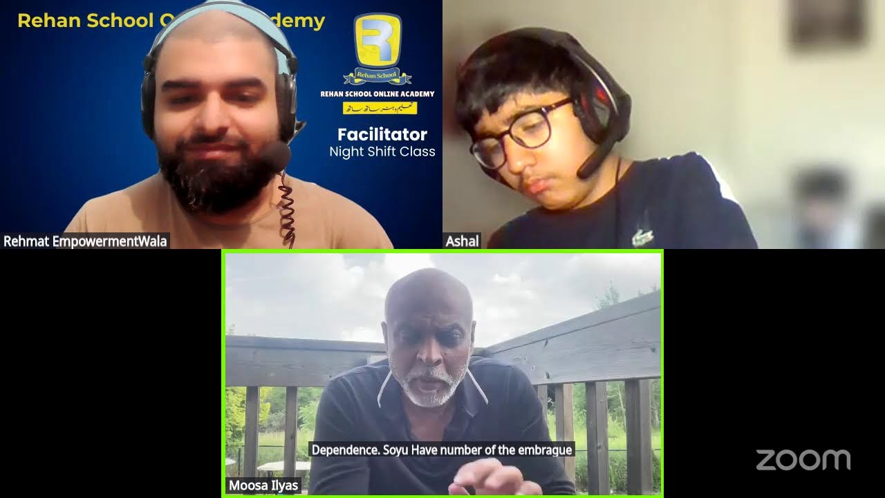 Rehan School Online Academy - Night Shift Class in progress - YouTube
