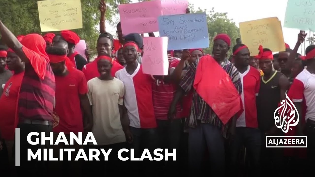 Ghana Violence: Dozens injured after military clash with groups - YouTube