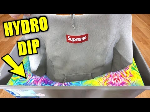 Hydro Dipping THOUSANDS Worth Of Hypebeast CLOTHING!! (DOES IT WORK ...