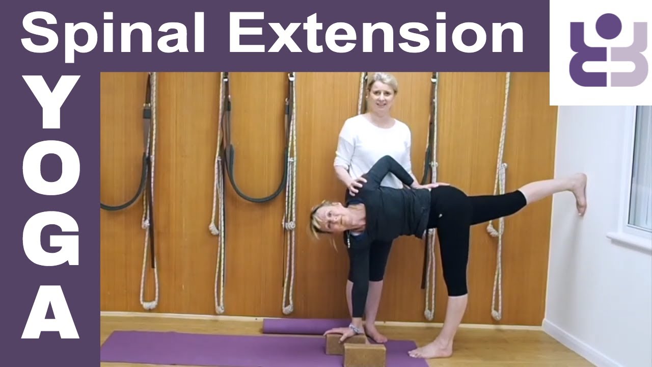 20 minute Iyengar Yoga Class for Spinal Extension, with Optional Extra ...