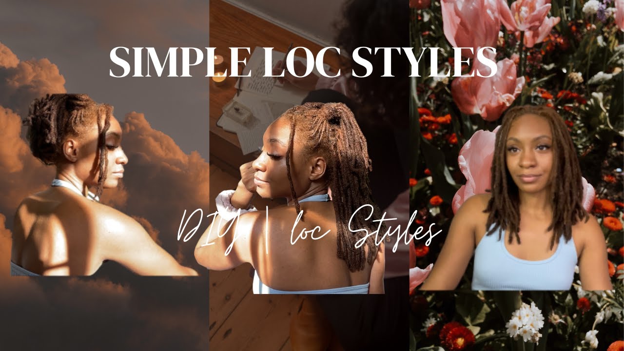 10 SIMPLE LOC STYLES FOR MEDIUM LONG LOCS | It's NiqNiq - YouTube