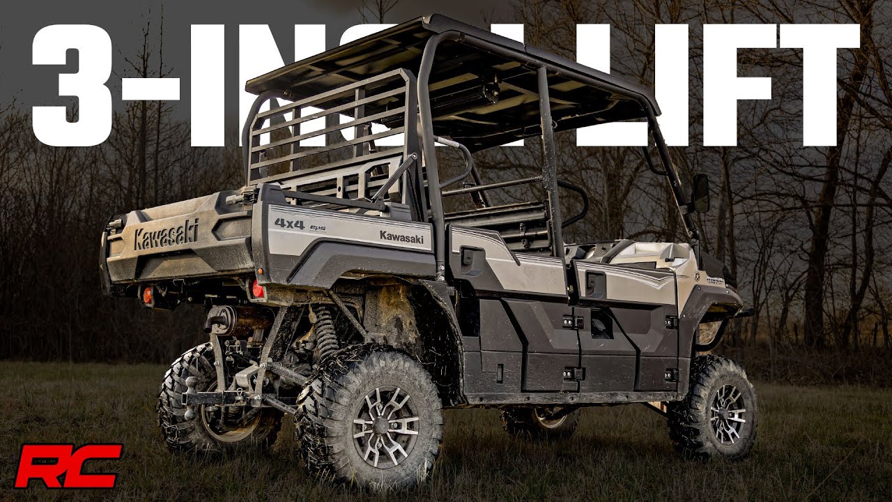 2015-2020 Kawasaki Mule XTMule4 3-inch Suspension Lift Kit - YouTube