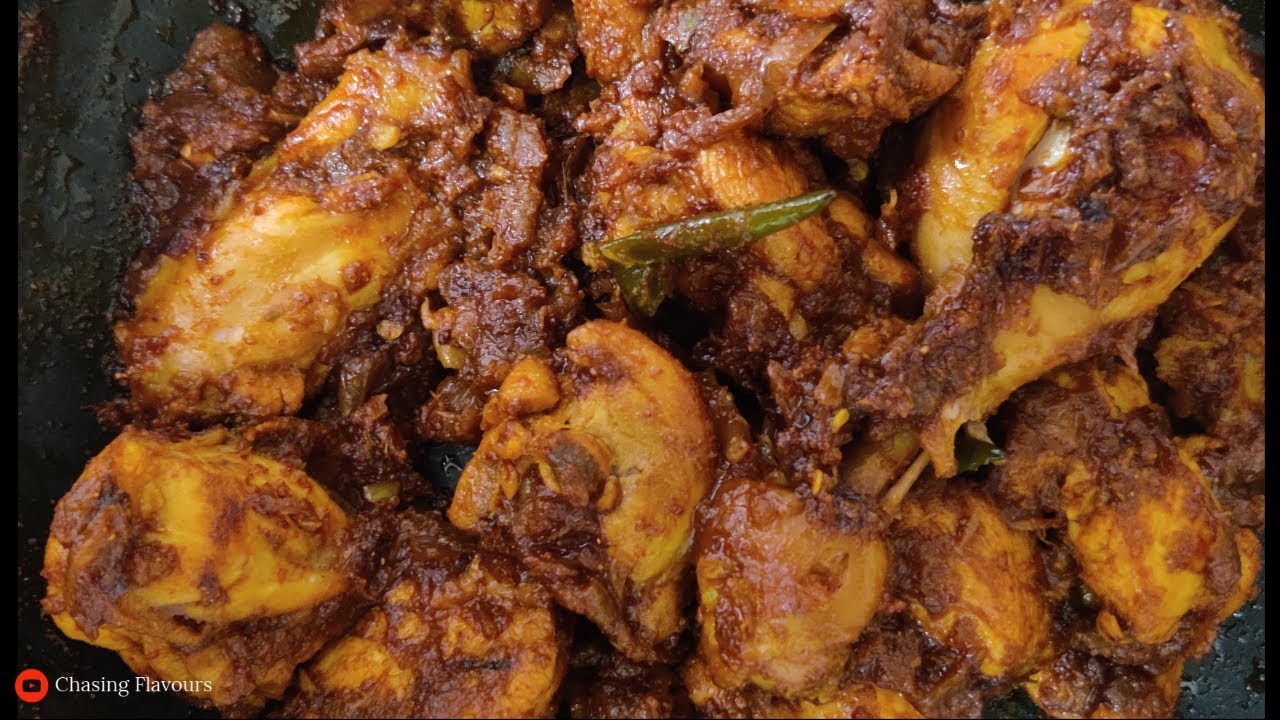 Chicken Varutha Curry | சிக்கன் வறுத்த கறி | Chicken Fry | கோழி வறுவல் ...