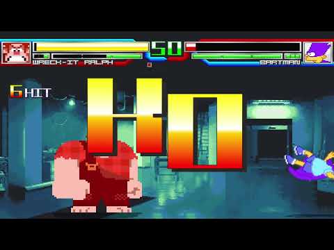 Wreck-It Ralph VS Bartman M.U.G.E.N. 4K60