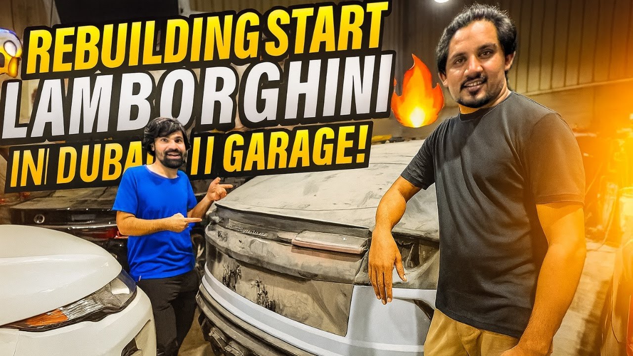 From Dust to Supercar! Lamborghini Rebuild in Dubai Workshop 😍🔥 ...