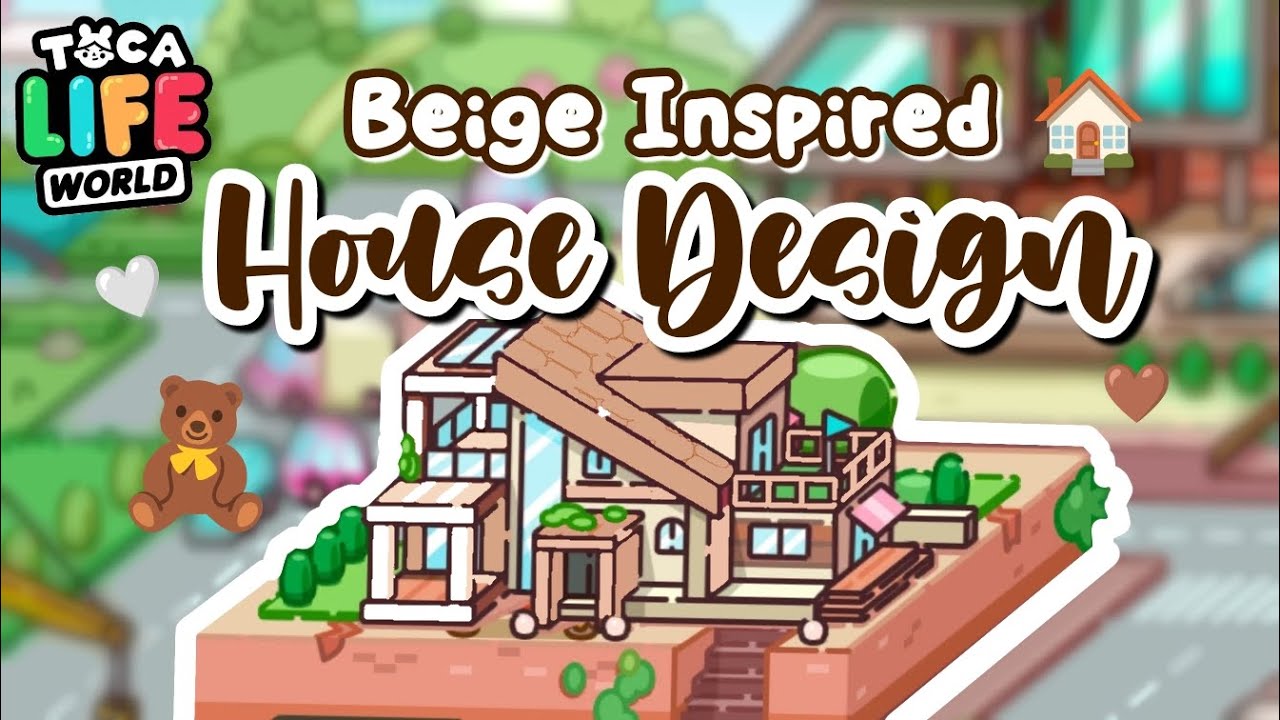Beige Inspired House Design Idea 🏠🤎 Avatar World House Design Idea 🍂🧸 ...