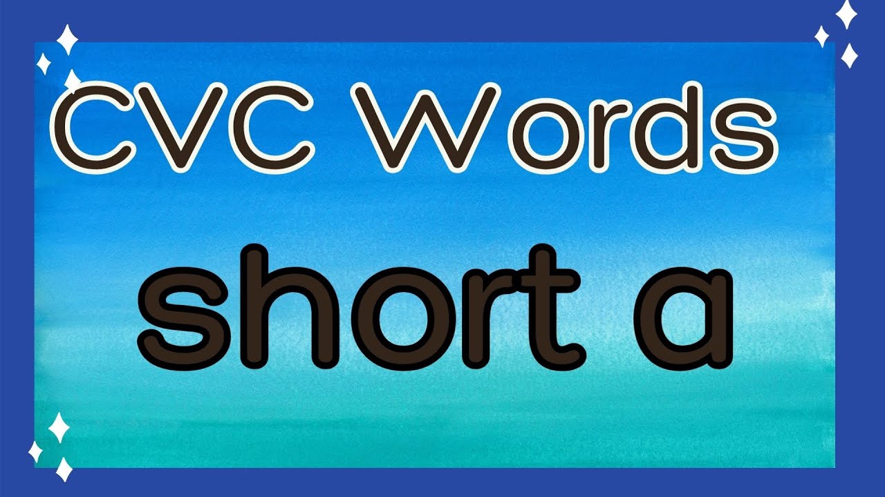 Short A CVC Words - Kindergarten Reading - Distant Learning - YouTube