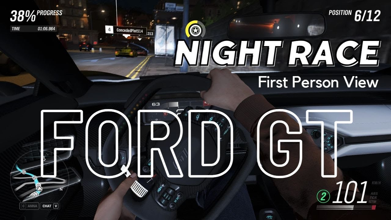Using Ford GT to Race In The Night City Forza Horizon 4 FPS (Cockpit ...