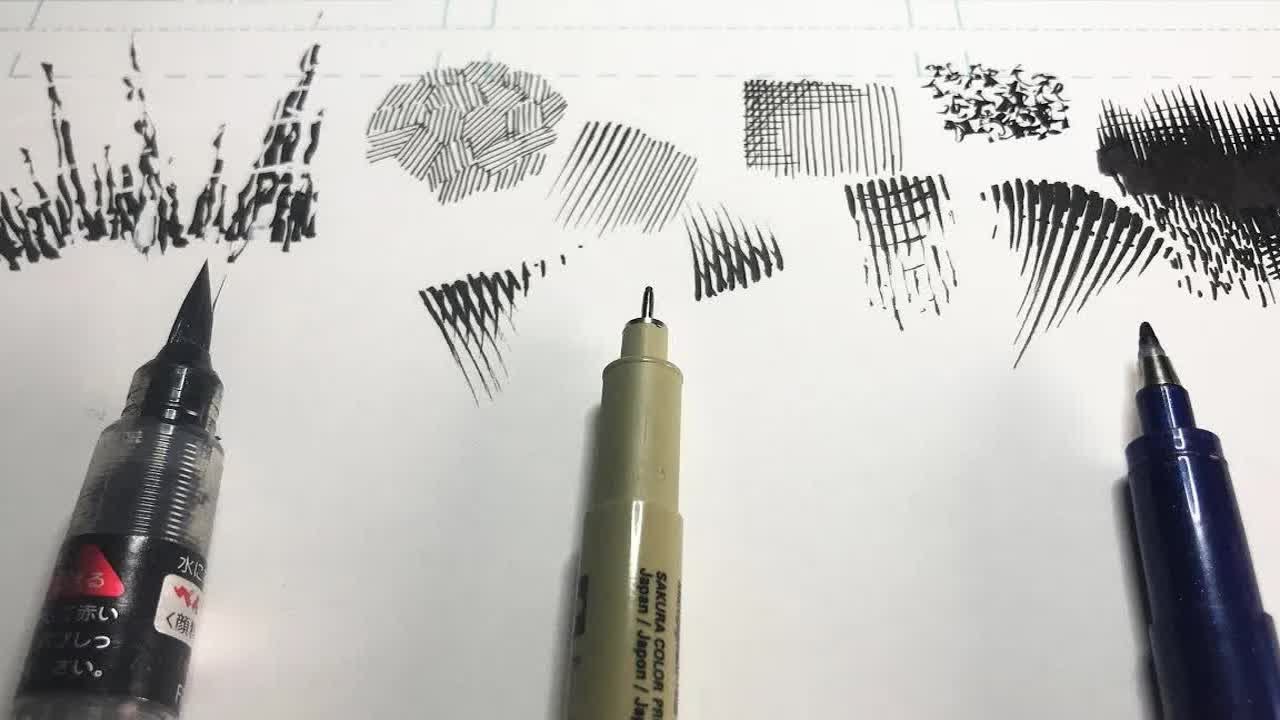 【绘画技法】Pen and Ink Cross Hatching Exercises - YouTube
