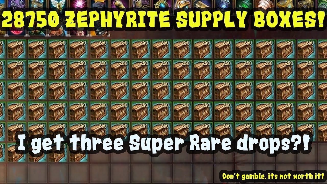 28750 Zephryte boxes opened and I get 3 SUPER RARE?! | Guild Wars 2 ...