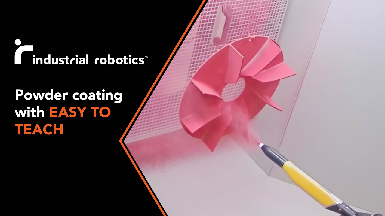 No-code robotic powder coating with EASY TO TEACH solution - YouTube