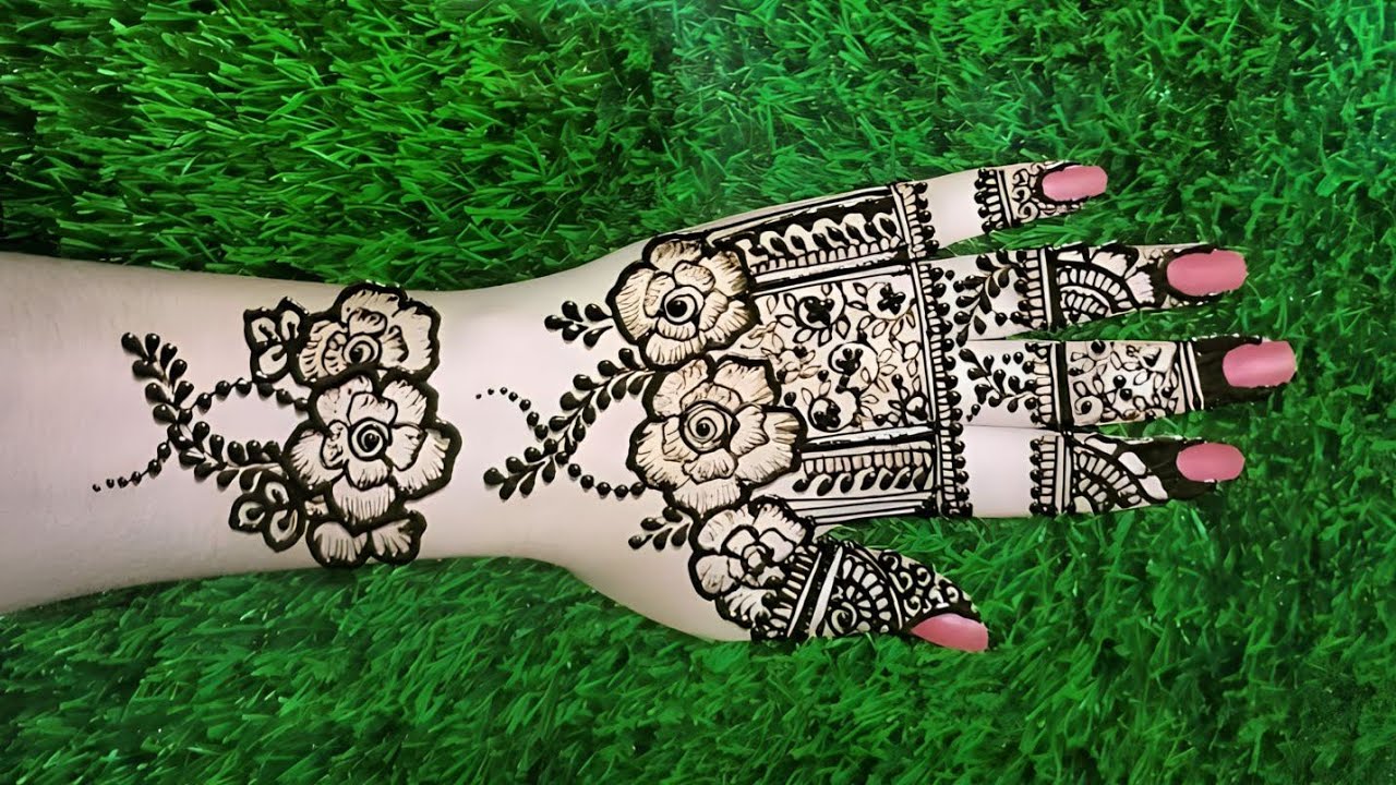 Flowers back hand Design | Mehndi designs | bridal mehndi | mehandi ...