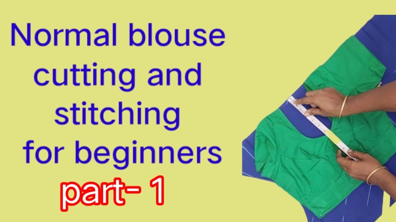 Normal blouse cutting for beginners #simpletailor #blousestitching # ...