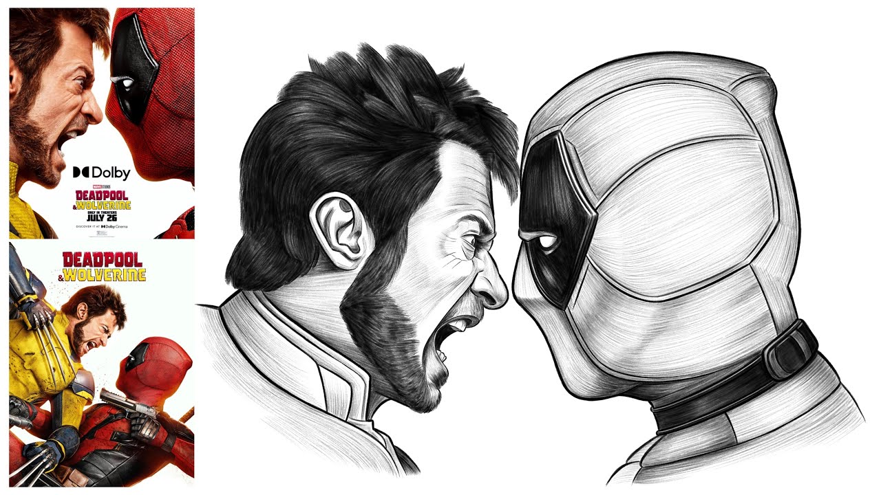 How To Draw Deadpool VS Wolverine - Easy Step By Step Tutorial - YouTube