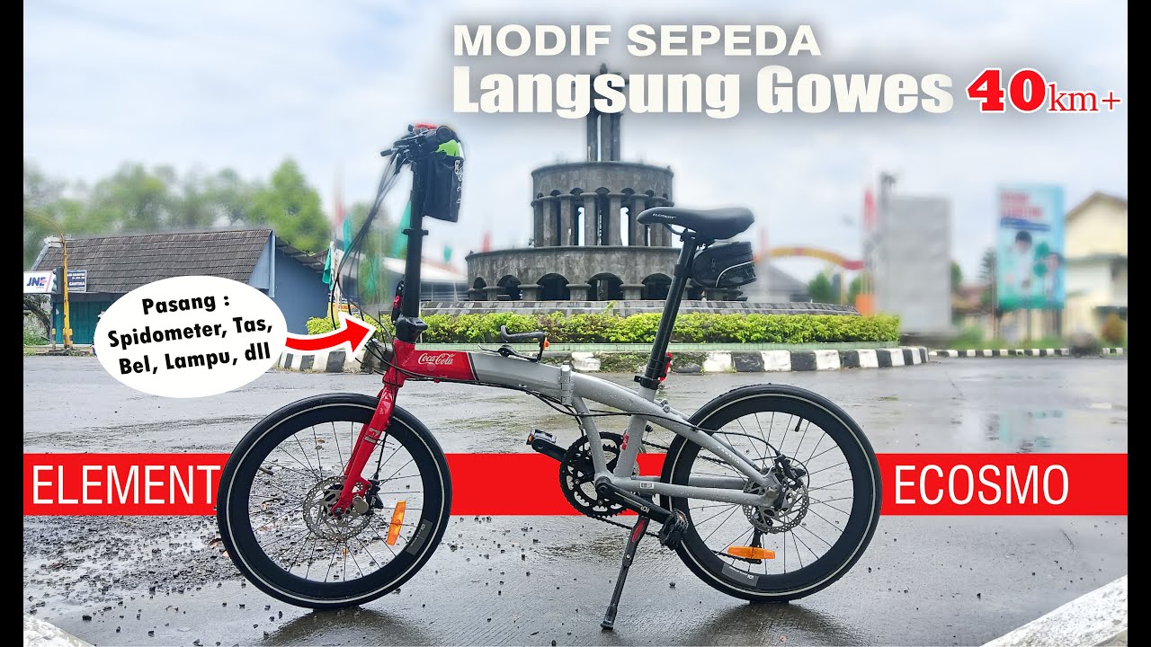 Modif Sepeda Lipat Langsung Touring - YouTube