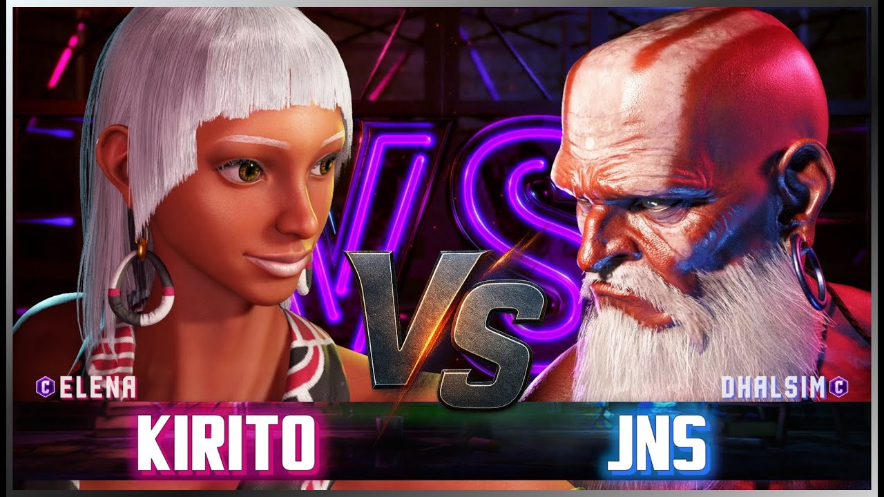 SF 6 ⚔ KIRITO (Elena) 🆚 JNS (Dhalsim) ⚔ Master Level Gameplay - YouTube