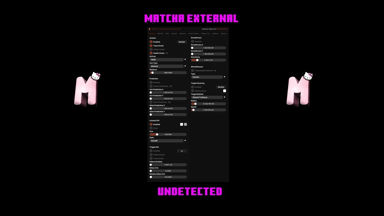 [OP] Matcha External UNDETECTED Showcase - YouTube
