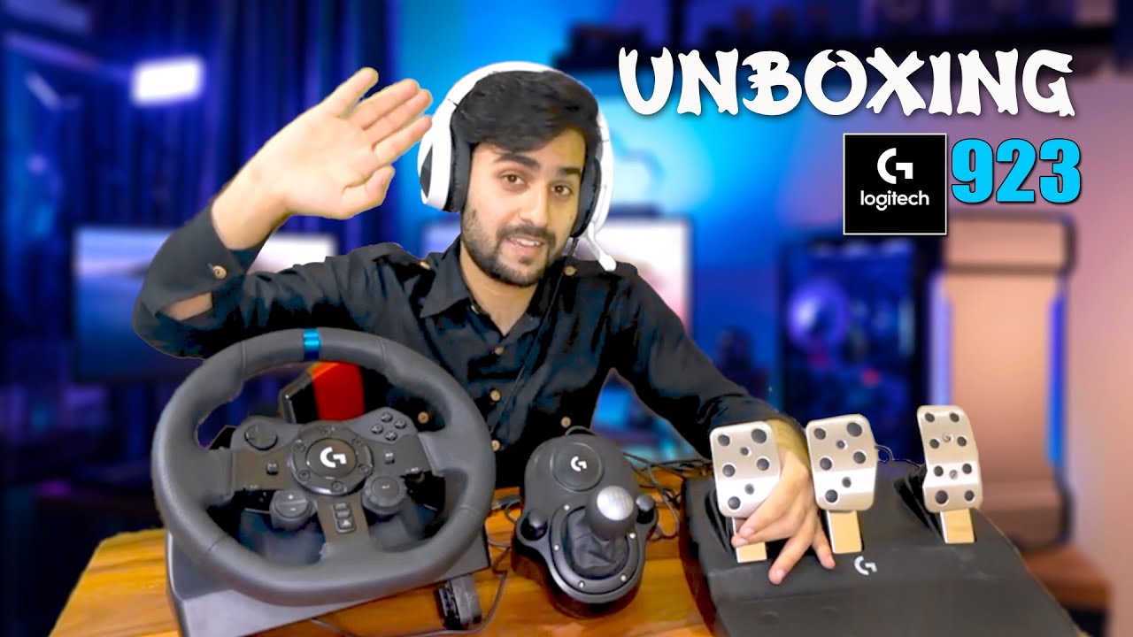 Logitech g923 unboxing 2024 | Logitech g923 review 2024 - YouTube