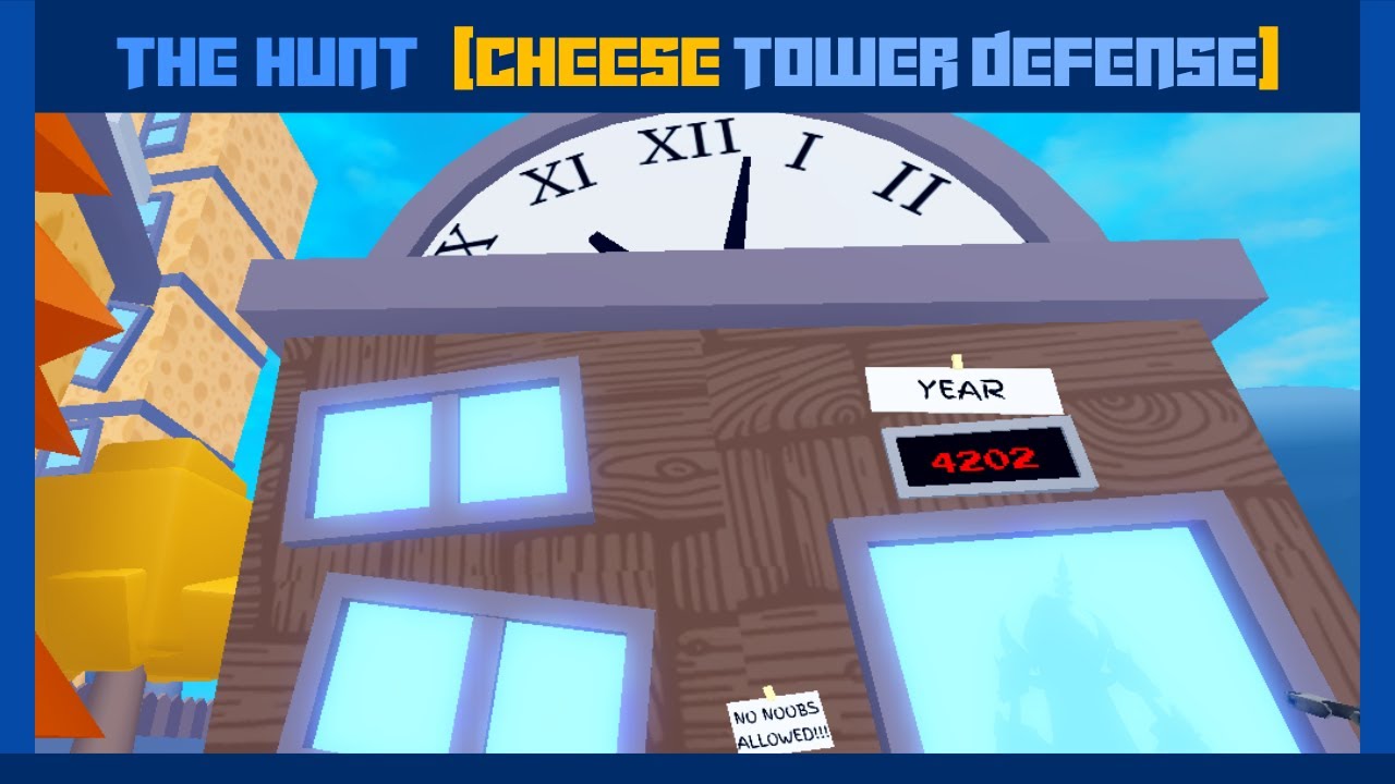 (The Hunt) How to get the Hunt Badge in Cheese Tower Defense - YouTube