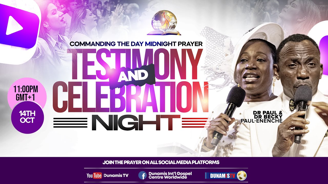 COMMANDING THE DAY-TESTIMONY AND CELEBRATION NIGHT REBROADCAST. 15-10 ...