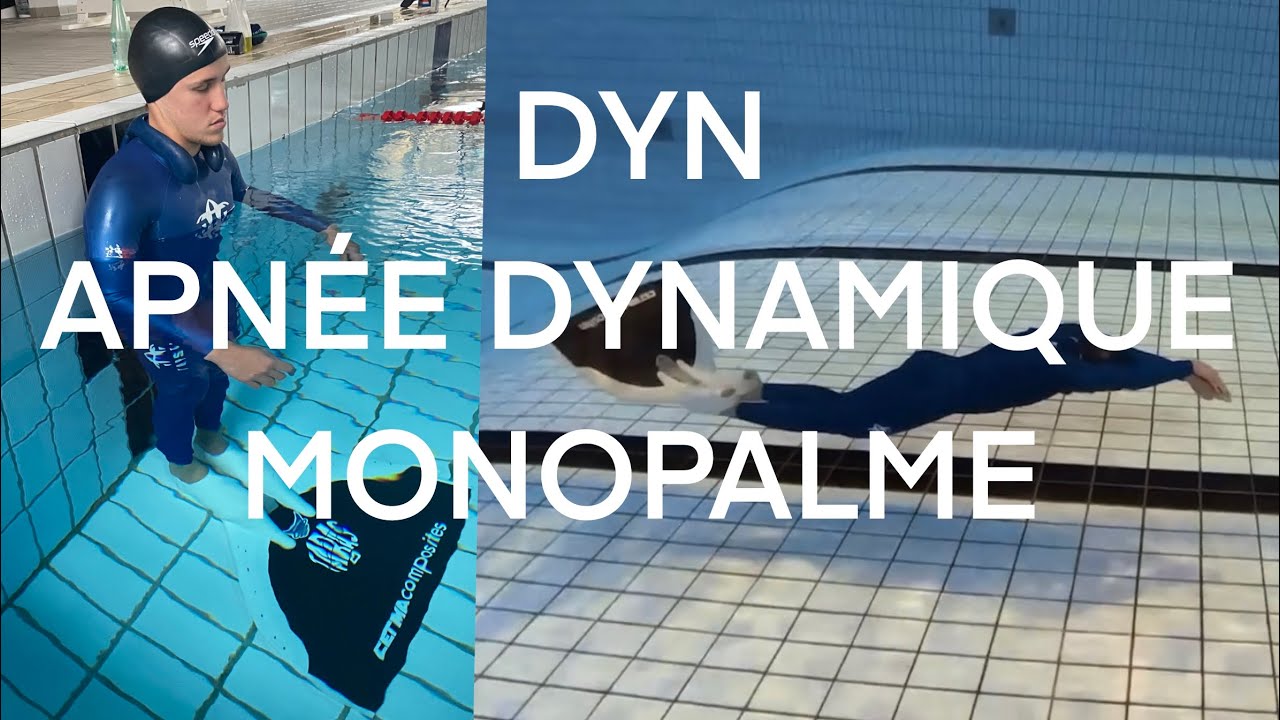 250m DYN training / entraînement d’apnée dynamique monopalme - YouTube