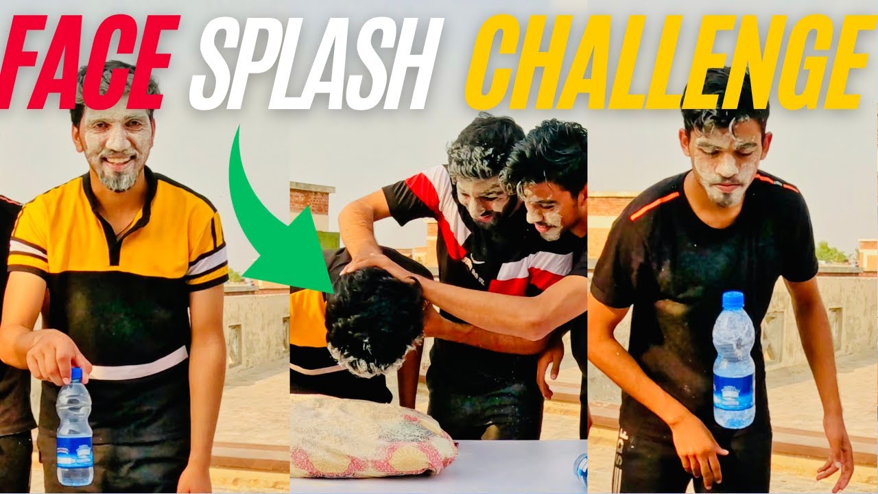 Funny Face Splash Challenge - YouTube