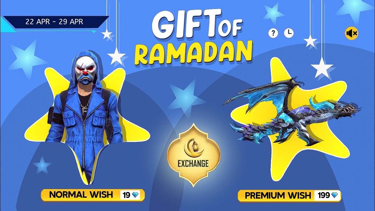 Gift of Ramadan Event Free Fire | 100 % Bonus Top Up Event | Free Free ...