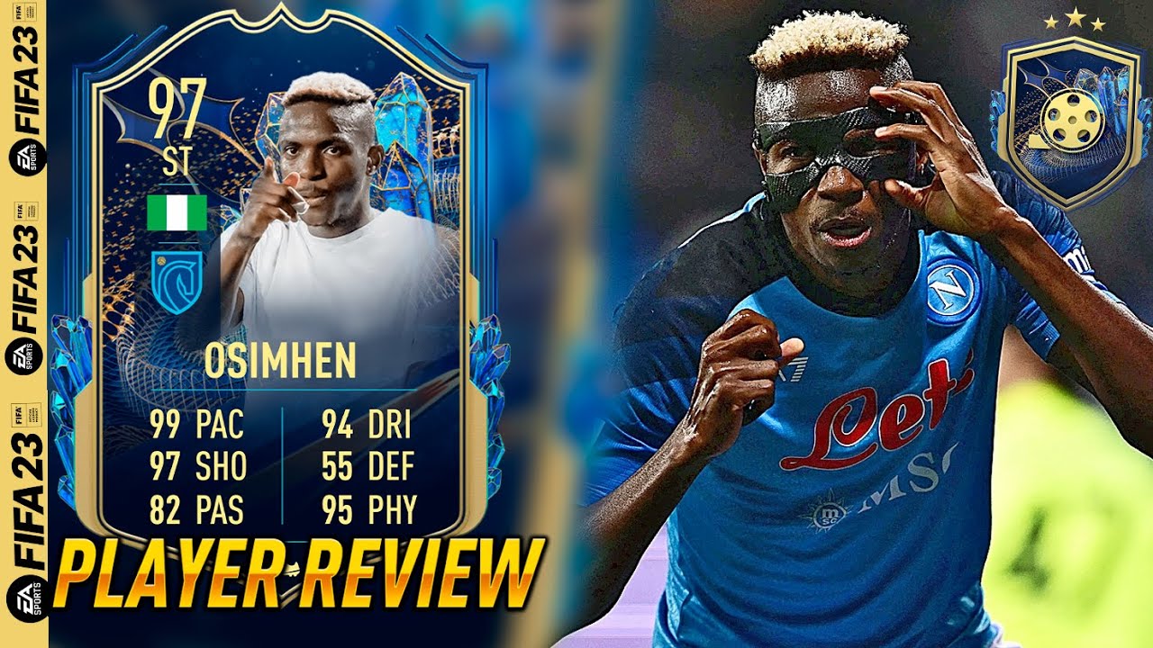 EL MEJOR DC DEL FIFA? 97 VICTOR OSIMHEN TOTS PLAYER REVIEW FIFA 23 ...