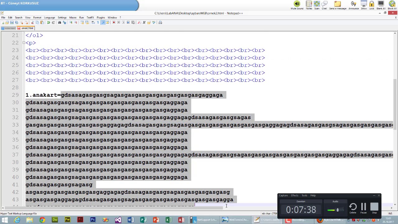 HTML Sayfa Ici Baglanti oluşturma - YouTube