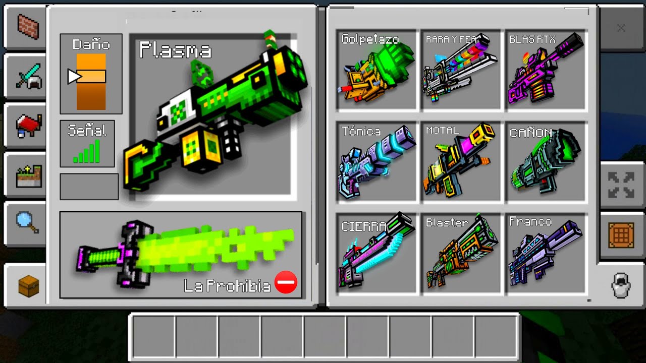 ARMAS LAZER MOD PARA MINECRAFT PE 1.21 BEDROCK - ADDON ARMAS ...