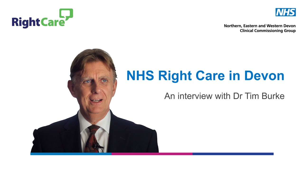 NHS Right Care - Dr Tim Burke interview - YouTube
