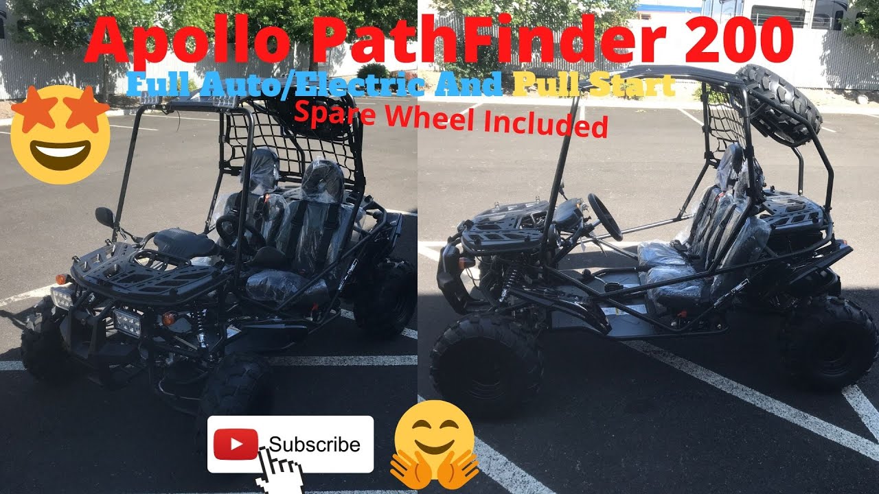 Apollo PathFinder 200 Go Kart Review In Black - YouTube